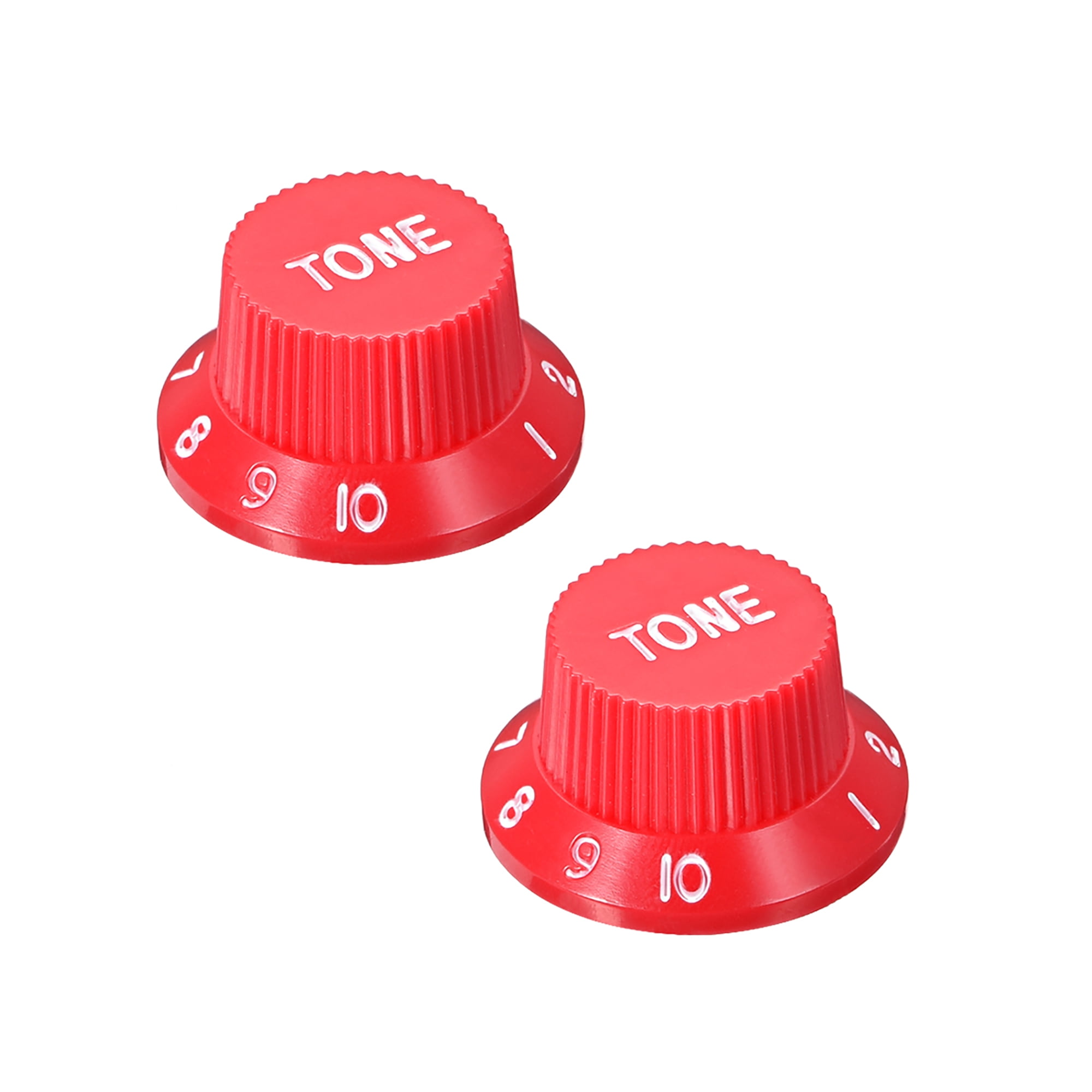 Red 6mm Potentiometer Control Knobs For Electric Guitar Acrylic Volume ...