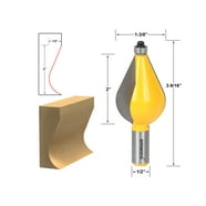 Yonico Flute & Bead Moulding Router Bit - 3/16" Radius - 1/2" Shank ...