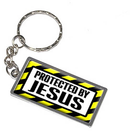 Protected By Jesus Keychain Key Chain Ring - Walmart.com