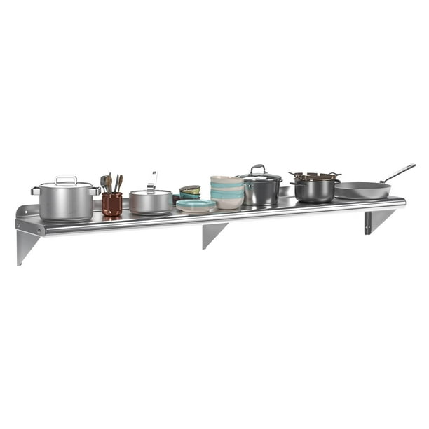 Wall Mount Stainless Steel Shelf, NSF Certified Shelves, Heavy Duty ...