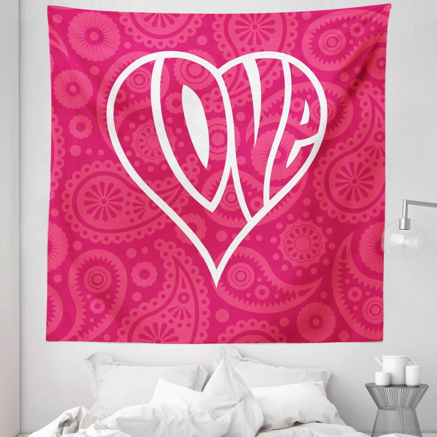 Groovy Tapestry, Big Heart with Background Retro Romance Will Change ...