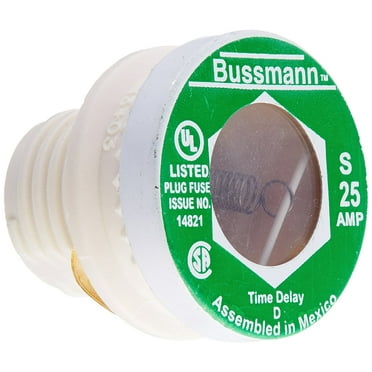 Bussmann 30 Amp Time Delay Edison Base Plug Fuse, 4-Pack, 125V UL ...