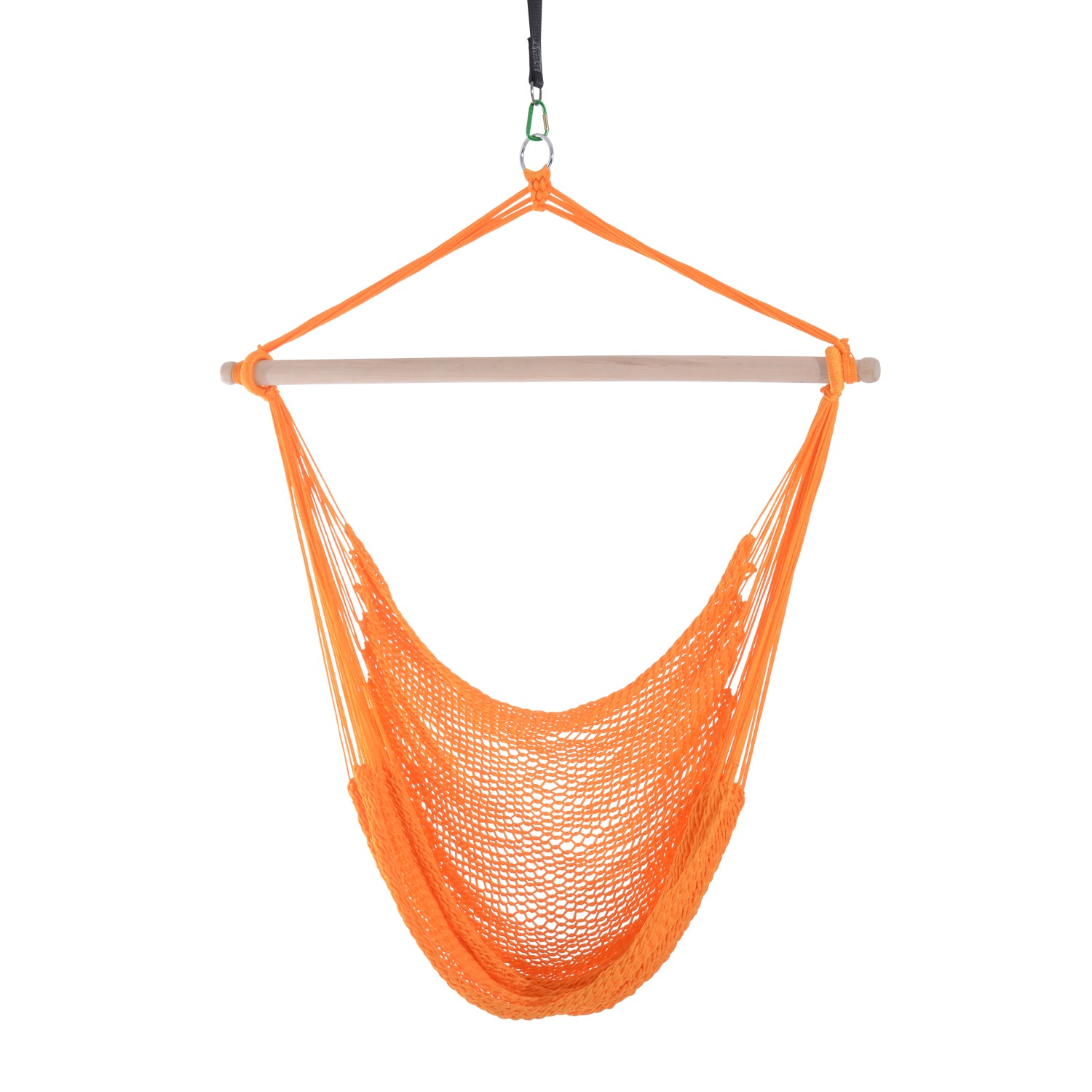 Outsunny Hammock Chair Leisure Swing Hanging Woven Nylon Camping Porch ...