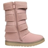 Dream Pairs Kids Girls Fashion Winter Snow Boots Bow-Knot Faux Fur ...
