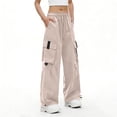CHUMUD Cargo Pants for Women High Waisted Baggy Pants Drawstring Ankle ...