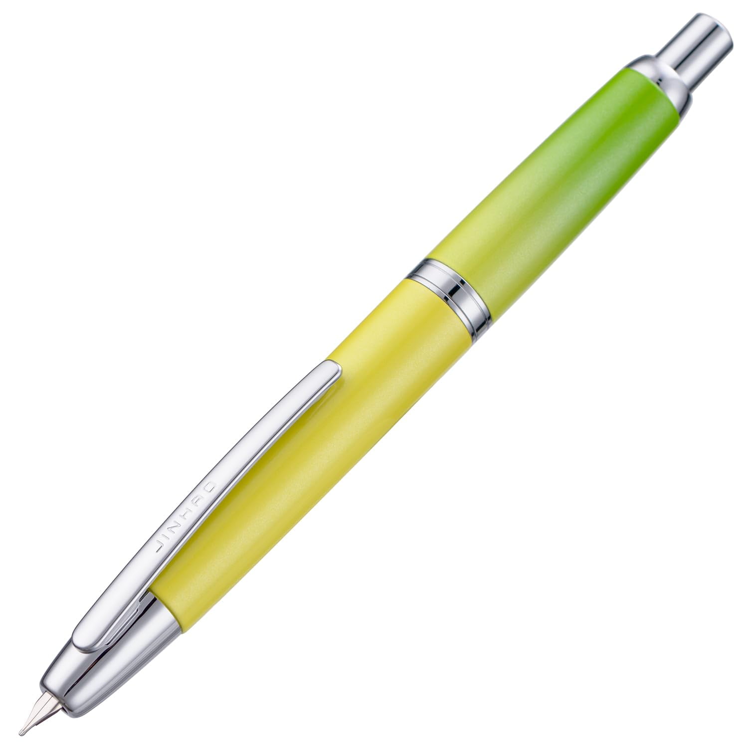 Pluma estilográfica Jinhao 10 sin tapa y punta fina de color verde ...