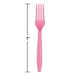 Touch of Color Premium Cutlery Pink Plastic 24 Count Forks - Walmart.com
