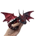 3D Printed Winged Horned Scale Flying Dragon Figurine Model With Random ...