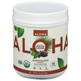 ALOHA Plant Based Protein Powder, Chocolate, 18g Protein, 1.2lb, 19oz ...