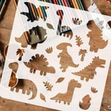 1Pc Cartoon Dinosaurs Painting Stencil Drawing Template on Wood Wall ...