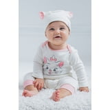 Disney Classics Marie Newborn Baby Girls Snap Cosplay Coverall and Hat ...
