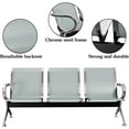 Kinbor Set of 4 Waiting Room Chairs, 3-Seat Airport Reception Chairs ...