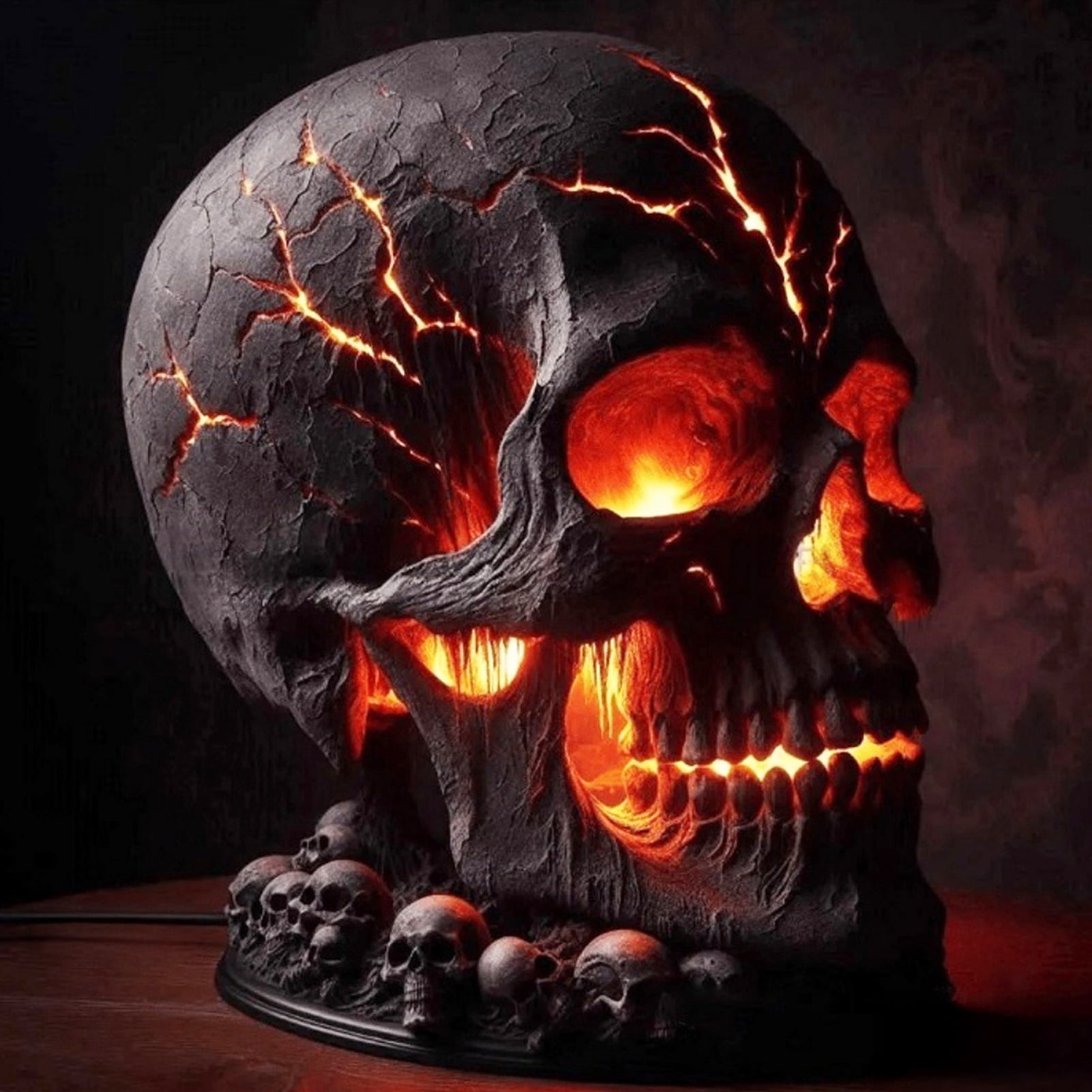 Click here for Enjoywould Skull Desk Lamp Gothic Magma Skull Lamp... prices