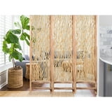 Contemporary Foldable 3 Panel Falling Springs Screen Room Divider ...