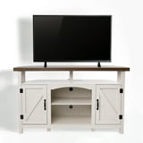 "StorageWorks Farmhouse Corner TV Stand for TVs up to 60 ...
