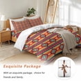 Boho Set of 4 Bedding Quilt Covers, Abstract Modern Geometric Ethnic ...