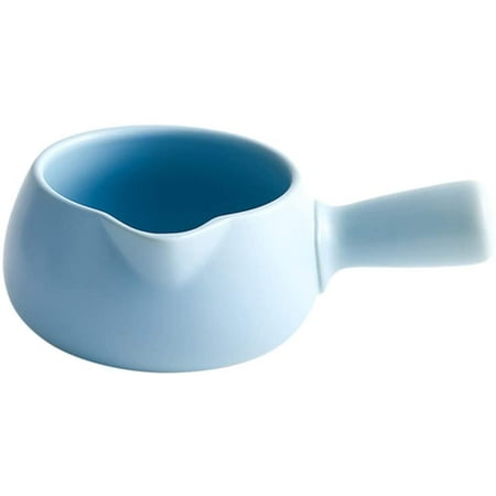 Ceramic Milk Pot Mini Ceramics Milk Pan Small Enamelware Saucepan with ...