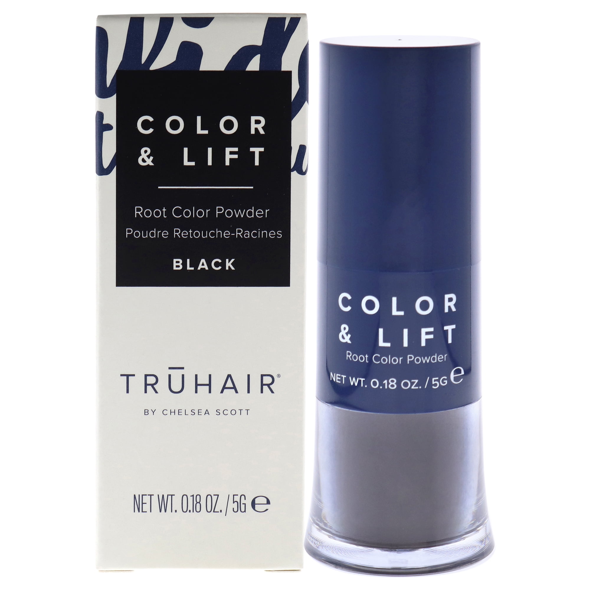 Truhair Color and Lift Root Color Powder - Black, 0.18 oz Hair Color ...