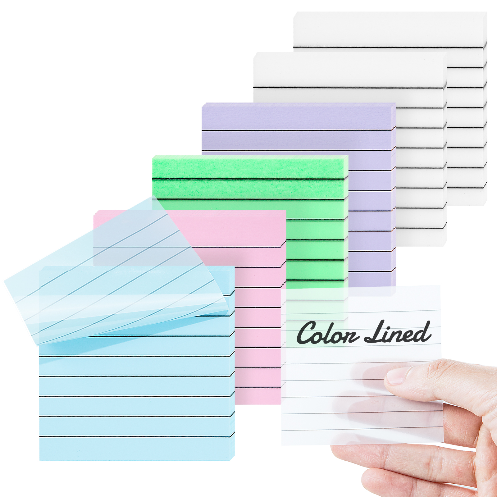 Post-it Recycled Super Sticky Notes, 3 in x 3 in, Wanderlust Pastels ...