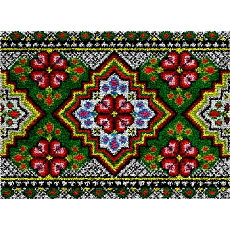 Flowers Stripe | Rug Making Latch Hooking Kit | Walmart Canada