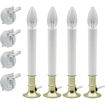 Creative Hobbies Electric Window Candle Lamps, 6-Pack with Pewter Base ...