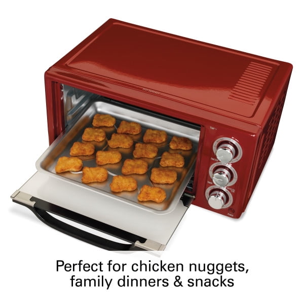 Emerson Red Toaster Oven