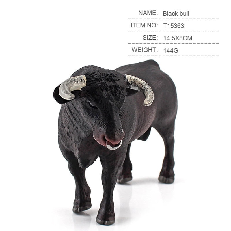 EastVita Cute Farm Animals Action Figure Simulation Cattle Bull Model ...