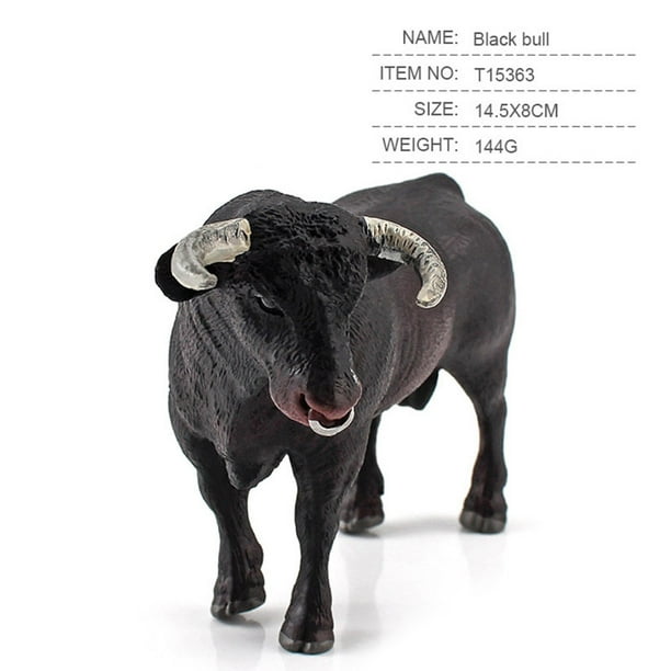 Amyove Cute Farm Animals Action Figure Simulation Cattle Bull Model ...
