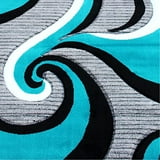 Flash Furniture Athos Rectangular Contemporary White, Black, Grey ...