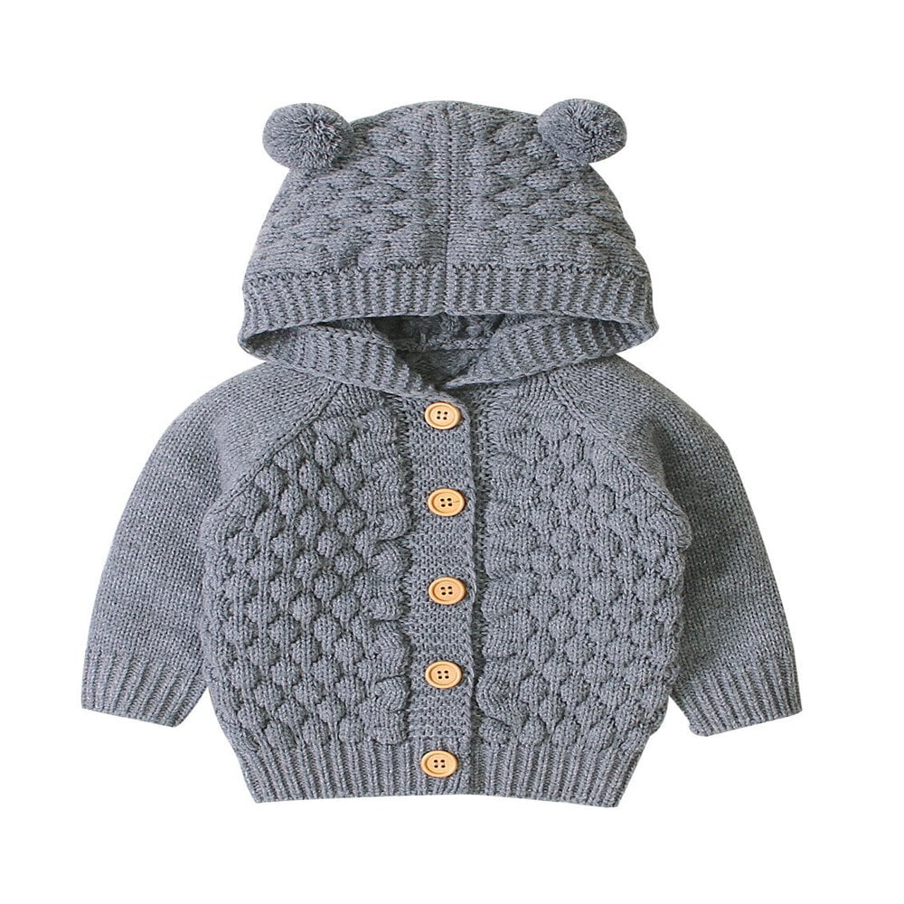Click here for Generic Newborn Baby Girls Boys Knit Cardigan Ear... prices