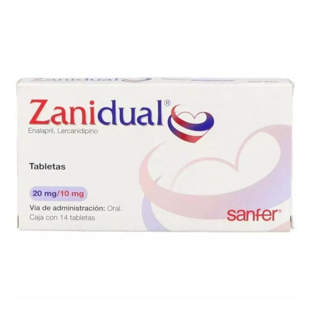 Zanidual 20 mg/10 mg Con 14 Tabletas | Walmart en línea
