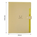 Sitikel Smile Face Design File Organizer A4 Size Document Filing Folder ...