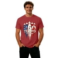 Bainana Men T Shirts Short Sleeve Crew Neck 250 Years Graphics Print ...