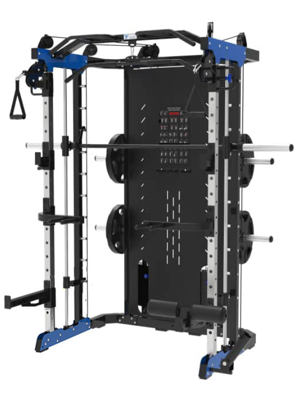 French Fitness FSR60 Functional Smith & Squat Rack Home Gym - Walmart.com