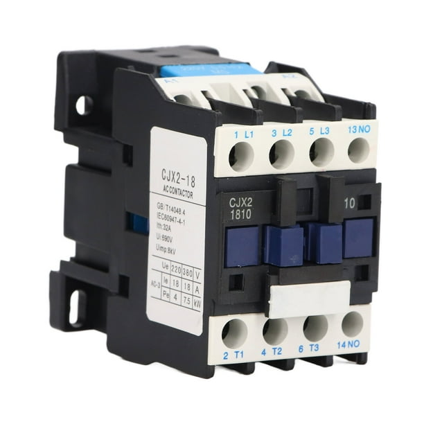 Industrial AC Contactor,220V 18A AC Contactor V Coil Contactor AC ...