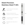 Zebra Pen F-301 Compact Retractable Ballpoint Pen, Stainless Steel ...