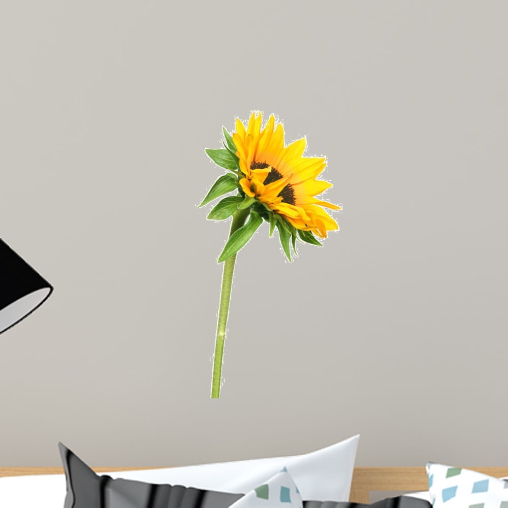 Sunflower Wall Decal Sticker, Wallmonkeys Peel & Stick Vinyl Graphic ...