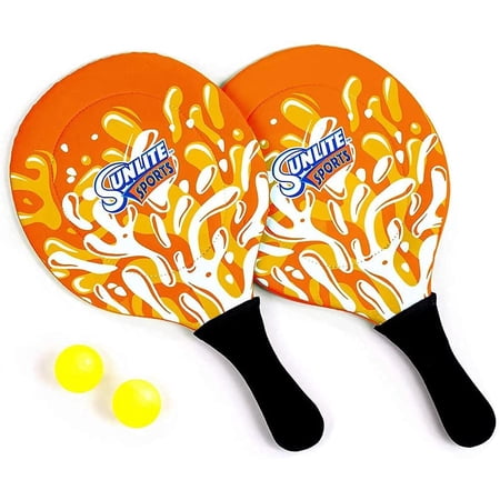 IYEFENG Beach Paddle Game Set, 2 Paddles and 2 2 Balls, Perfect for ...