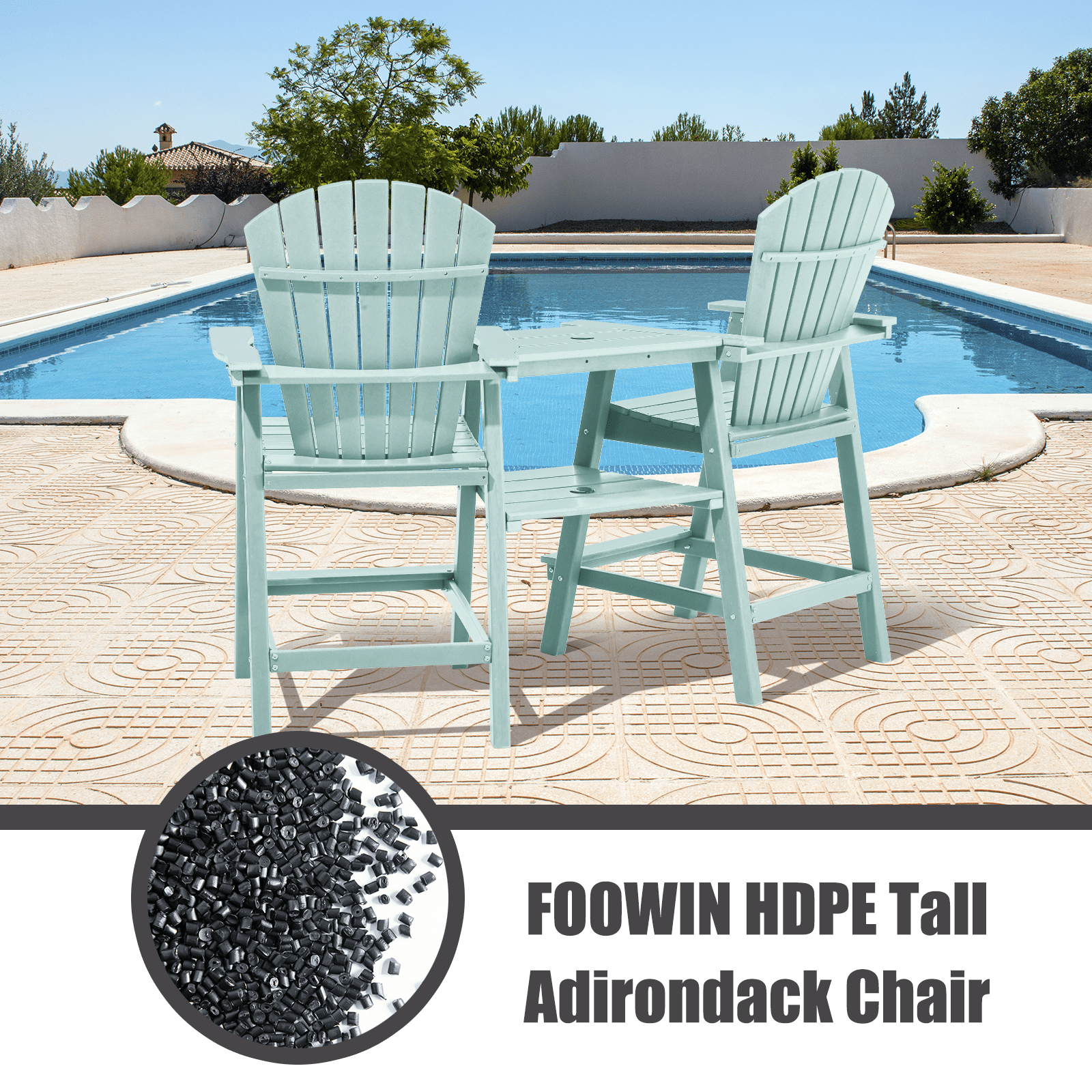 Aruba blue adirondack chair store