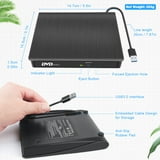 USB 3.0 External DVD CD ROM Disc Burner Drive Reader for Windows 8/10 ...