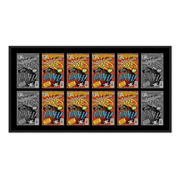 12 Comic Book Frame Black Collage Comic Book Frame with Black Mat to ...