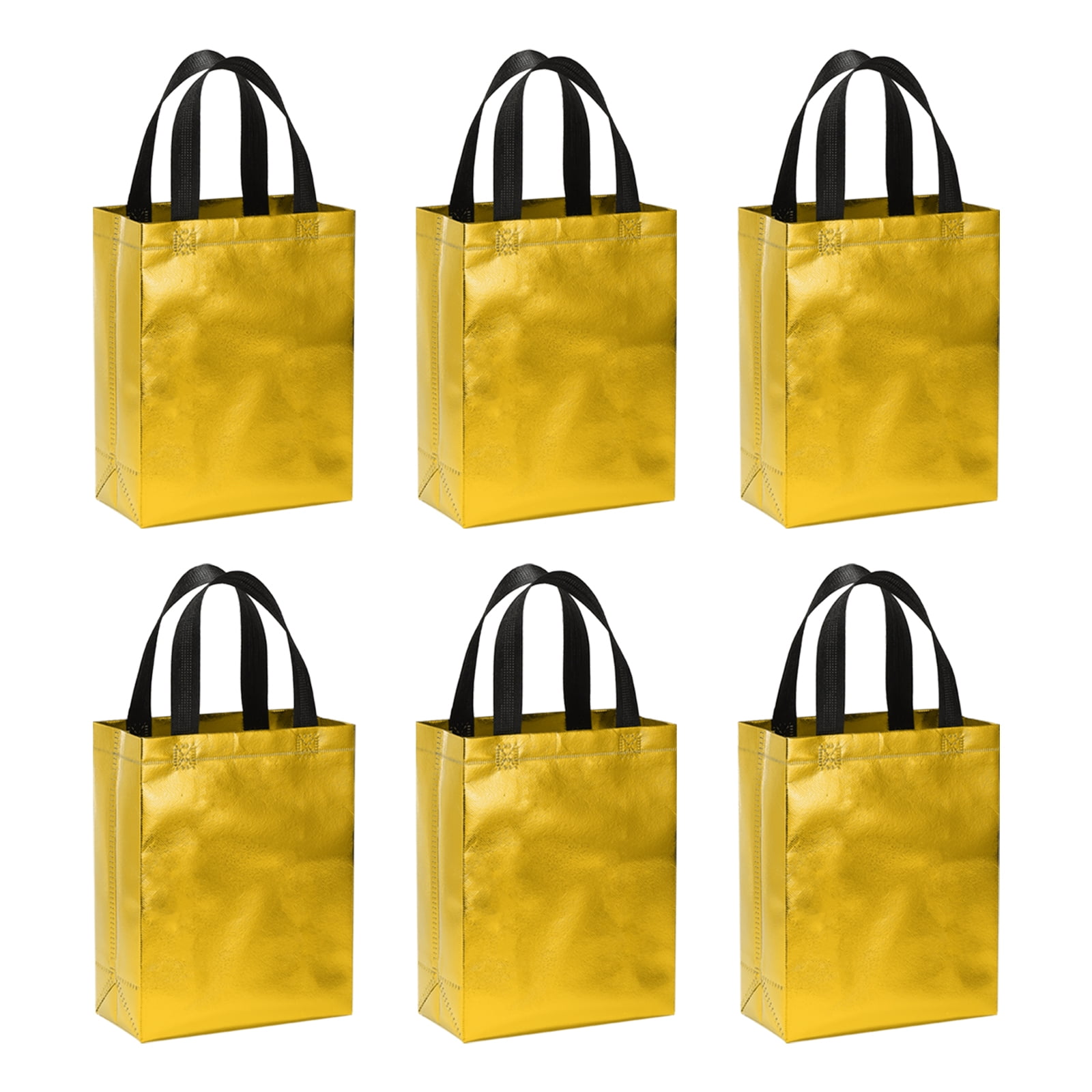Click here for Uxcell Gold Tone Gift Bags With Laser Coating  6pc... prices