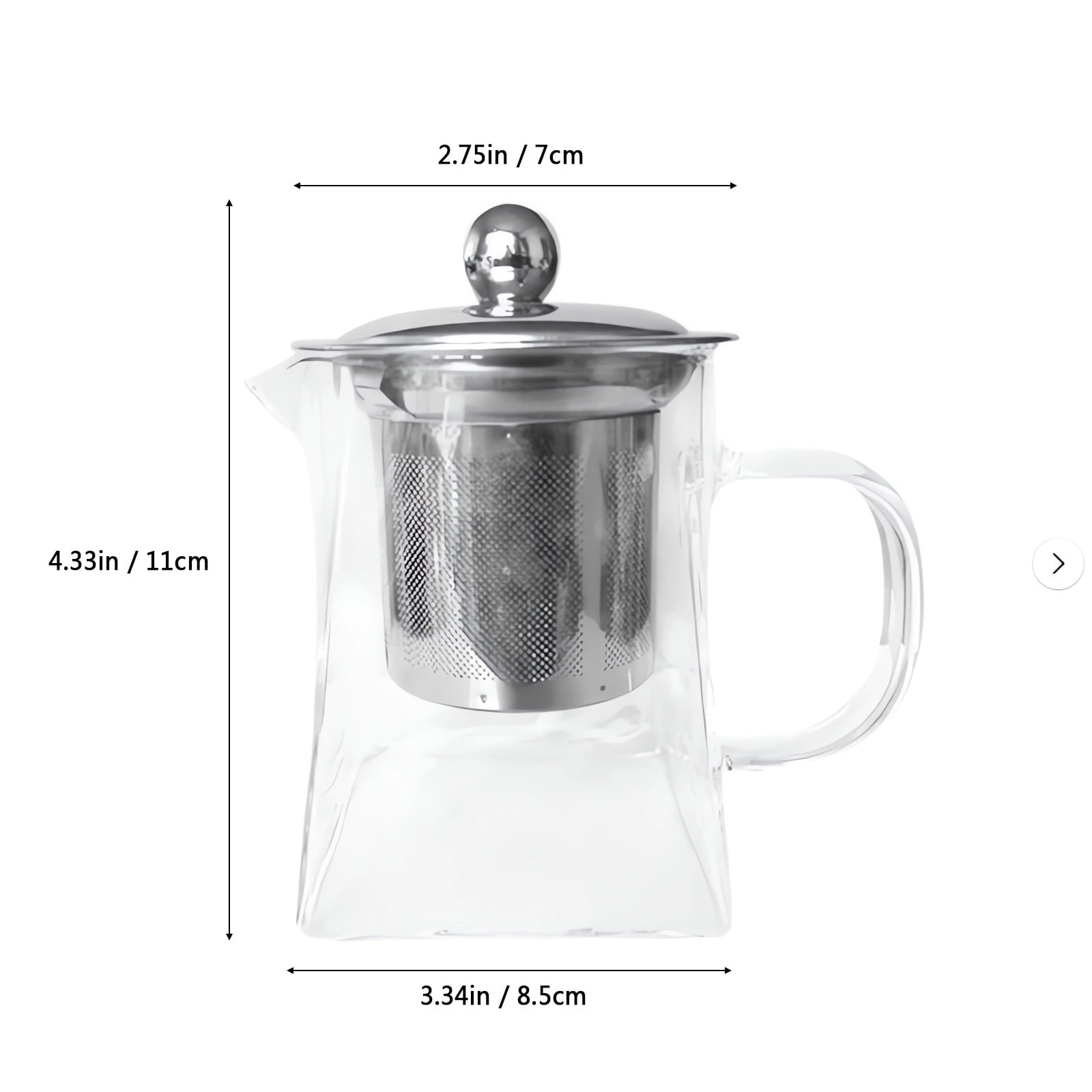 Click here for Rewenti 350ml High Borosilicate Glass Teapot With... prices