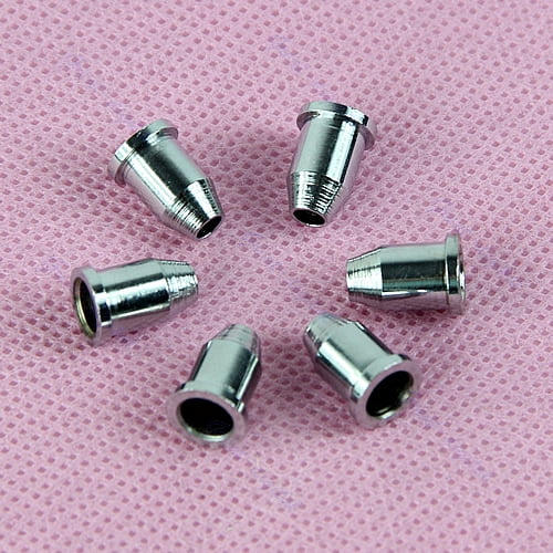 6 PCS Chrome Mounting Ferrules Bushing Set Guitar String - Walmart.com