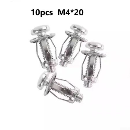 10PCS Metal Petal Bolt Hollow Metal Wall Nut Suitable for Jack/Carriage ...