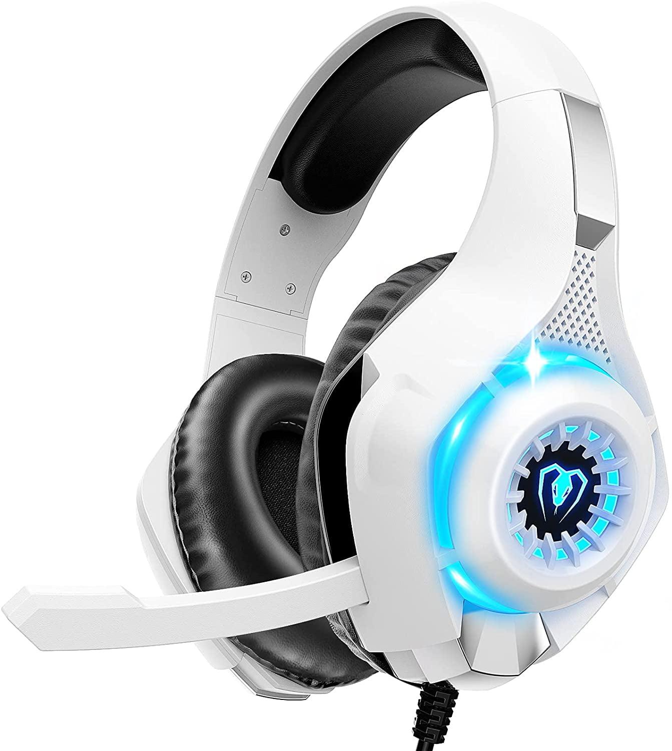 Gaming Headset for PS4 PS5 Xbox One Switch PC with Noise Canceling Mic ...