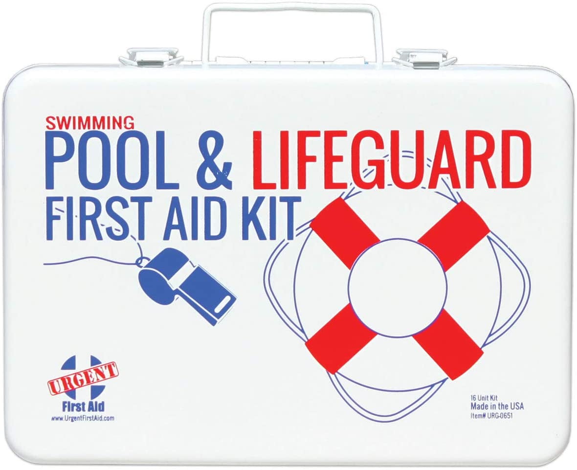 Swimming Pool & Lifeguard First Aid Kit - Sturdy water-resistant case ...