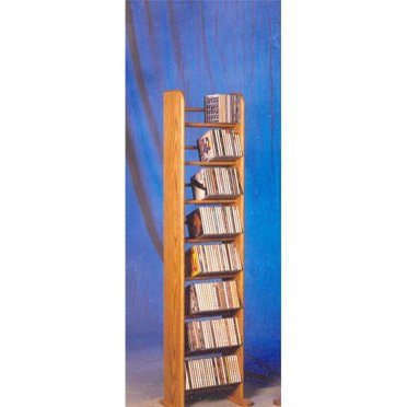 Wood Shed 501 Solid Oak 5 Row Dowel CD Rack - Walmart.com