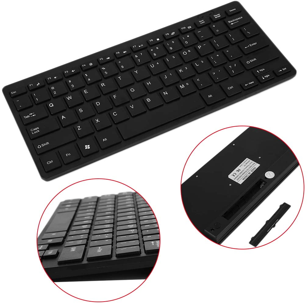 Multimedia 2.4G Wireless Micro USB Charging Mini Keyboard Mouse Combo ...