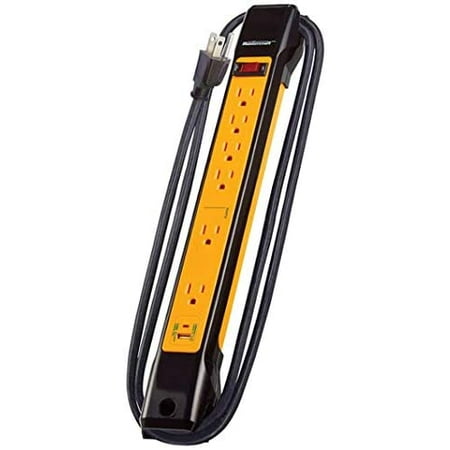 Mastercraft 6-Outlet Power Bar with USB Outlet Compatible for Home ...